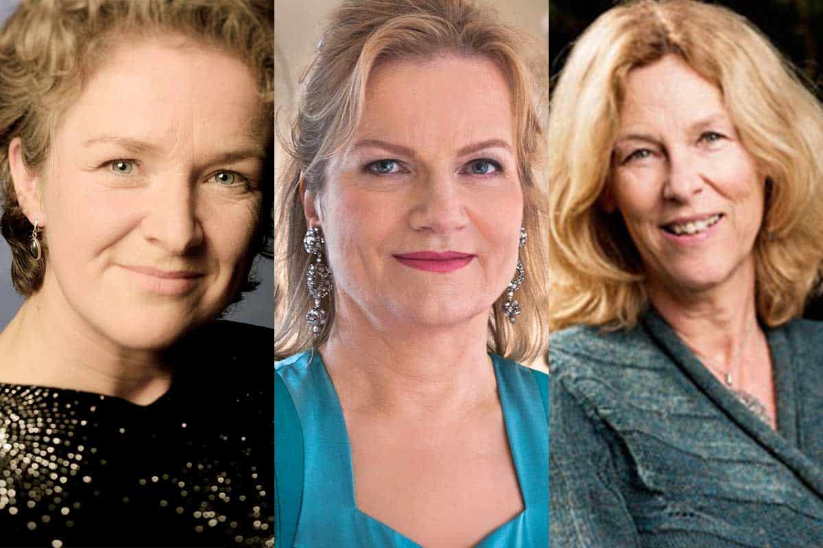 Irene Maessen (sopraan), Reinild Mees (piano) en Bea Goethart ...